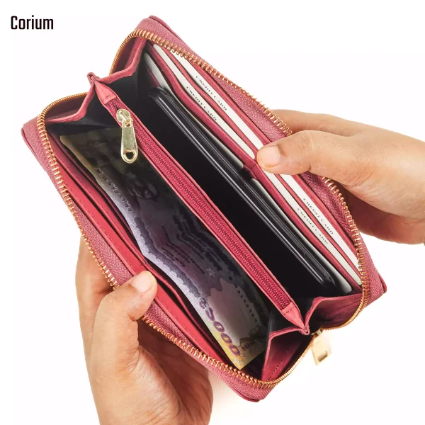 Rosalinda Long Wallet(CRM 227) - Corium Shoes
