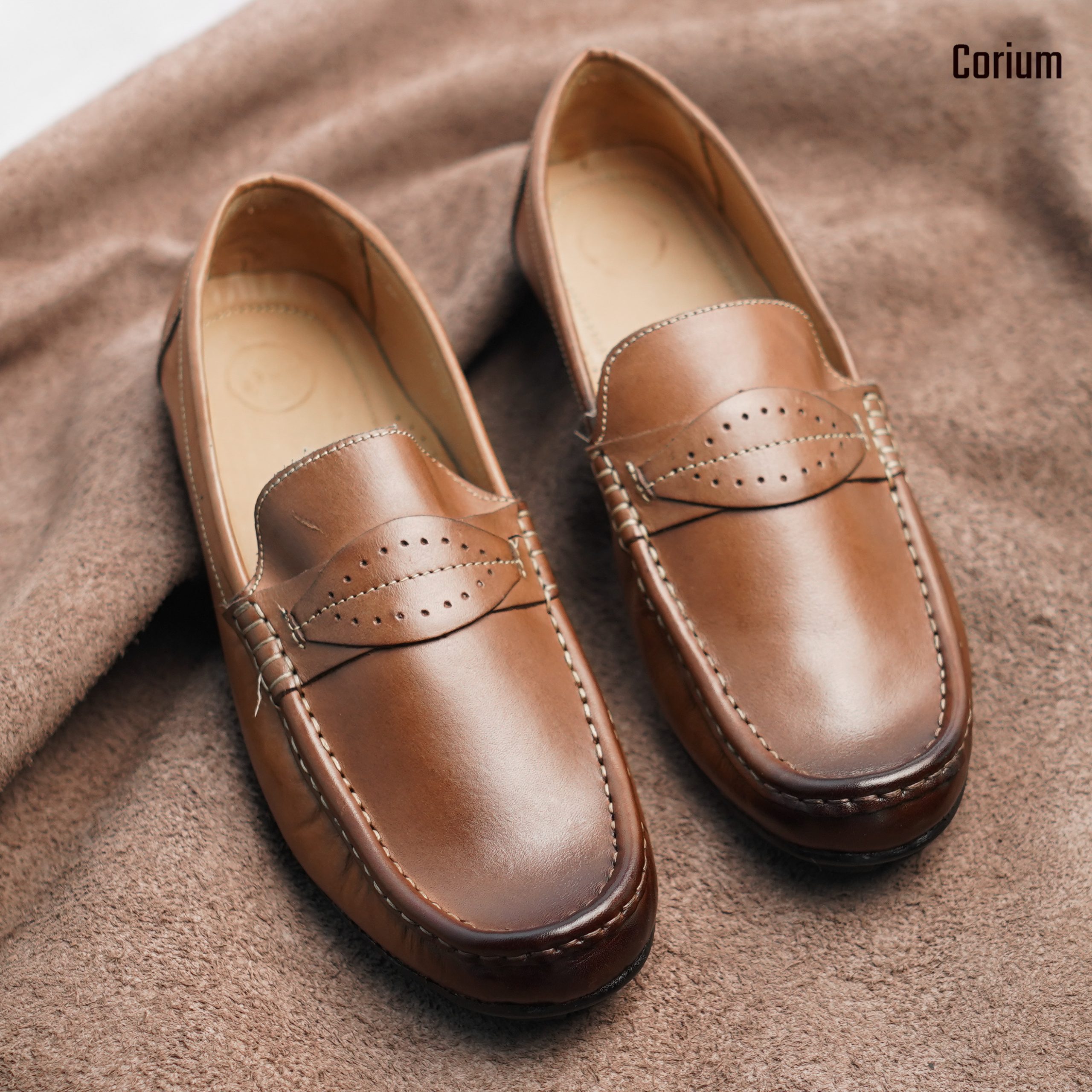 Leather Loafer/Moccasin(CRM 34) - Corium Shoes